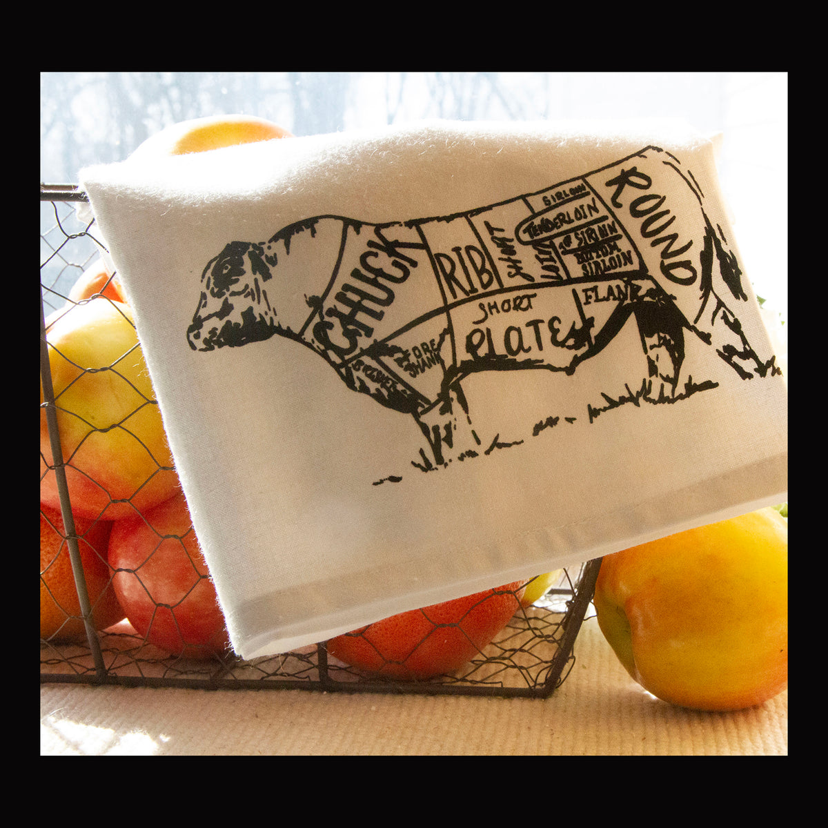 Tea Towel: Cuts of Beef – Michelle Weber Studio